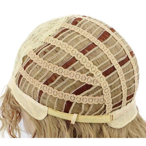 Karlery | Hair | Men Women Orange Mix Blonde Metal Long Curly Rocker ...